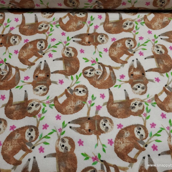 Sloth Fabric - Etsy