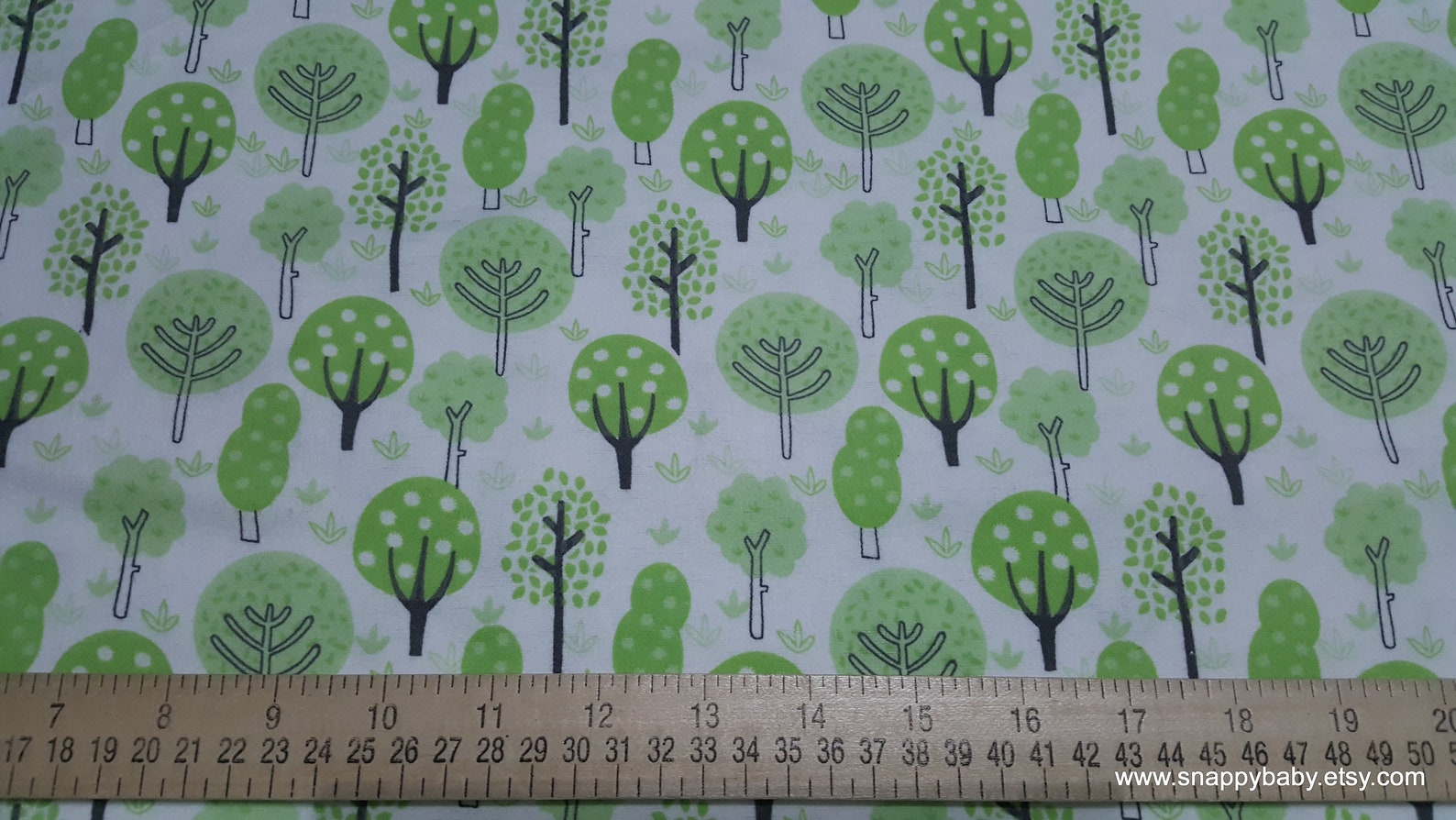 Flannel Fabric - Deer Trees - by the Yard - 100% Cotton Flannel - Etsy