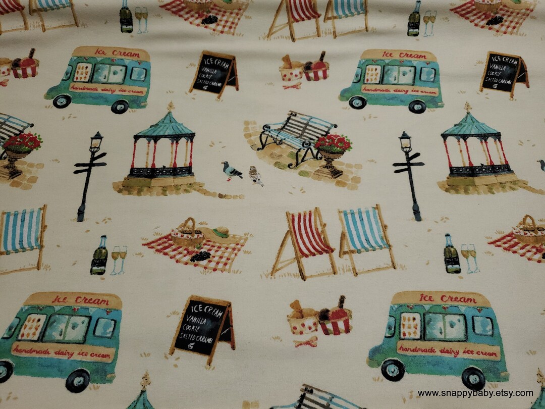 Flannel Fabric - Summer Scenes - by the Yard - 100% Cotton Flannel - Etsy