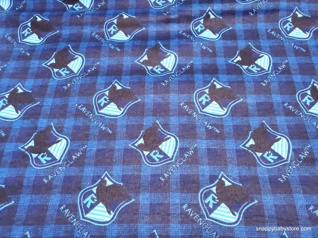 Character Flannel Fabric Harry Potter Ravenclaw Plaid Patch by the Yard ...
