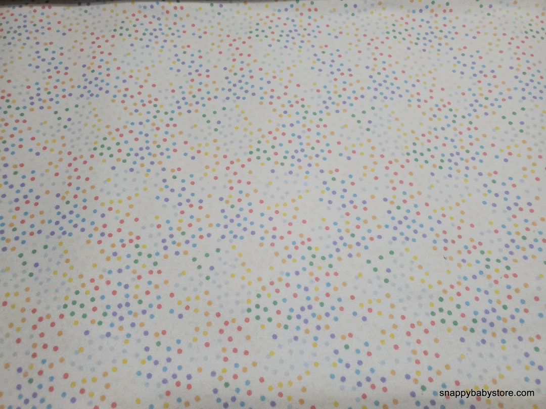 Flannel Fabric - Watercolor Dots - by the Yard - 100% Cotton Flannel - Etsy