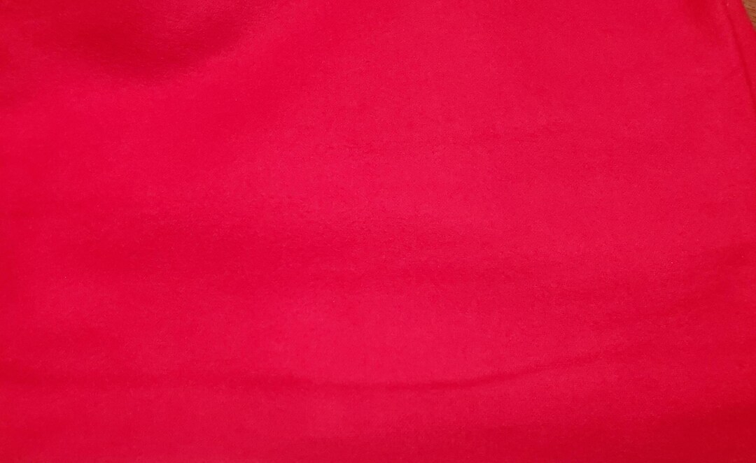 Flannel Fabric - Red Solid - by the Yard - 100% Cotton Flannel - Etsy