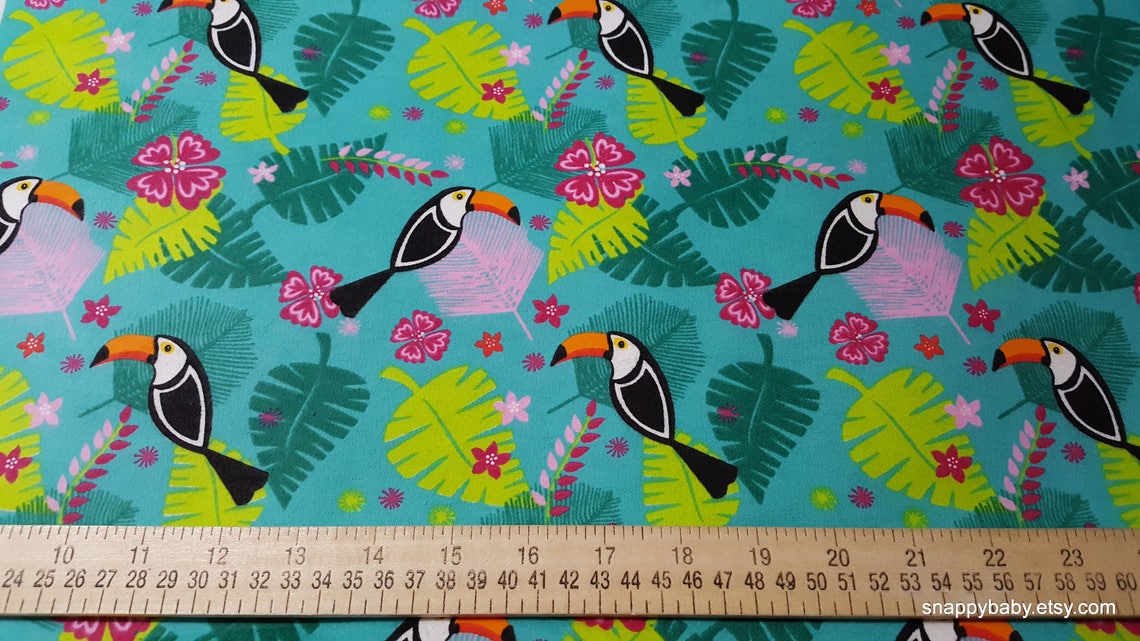 Flannel Fabric Toucans Allover by the Yard 100% Cotton | Etsy