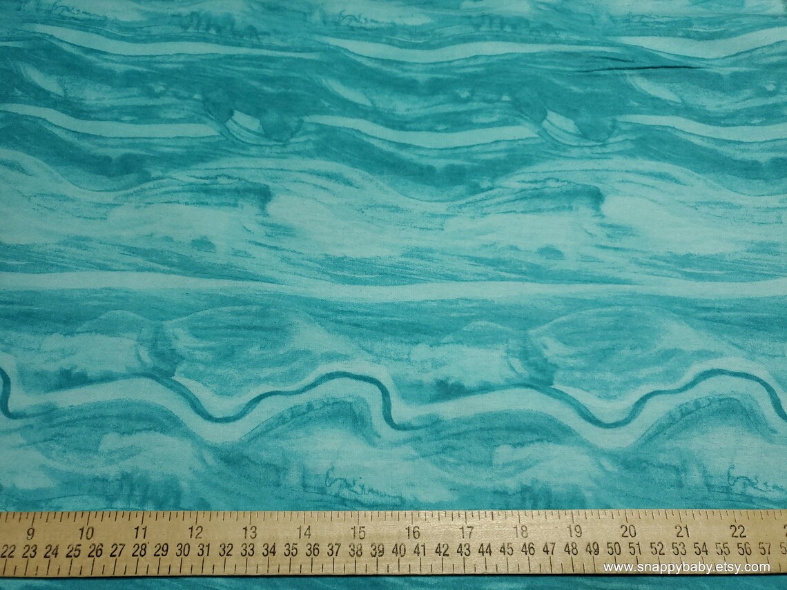 Flannel Fabric Water Blue by the Yard 100% Cotton - Etsy