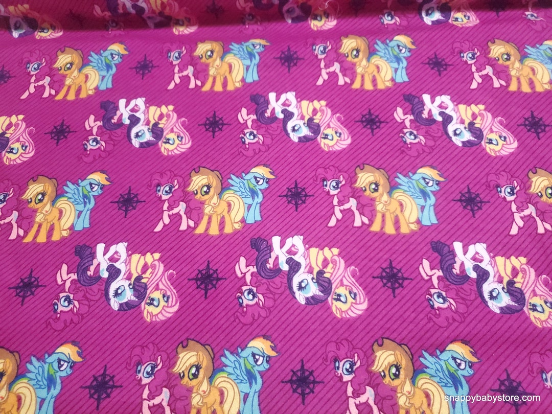 Character Flannel Fabric - My Little Pony Friends - by the Yard - 100% ...