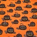 Flannel Fabric Haunted Hollows Skulls by the Yard 100% Cotton Flannel ...