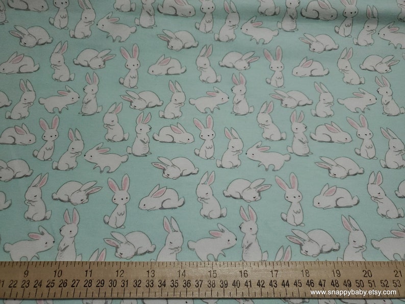 Flannel Fabric Floppy Garden Bunny by the Yard 100% - Etsy