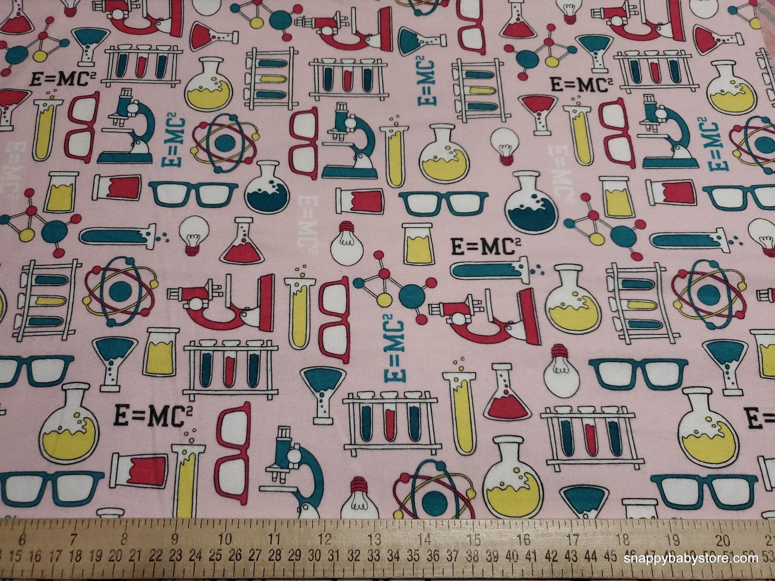 Flannel Fabric Science Lab Light Pink by the Yard 100% - Etsy