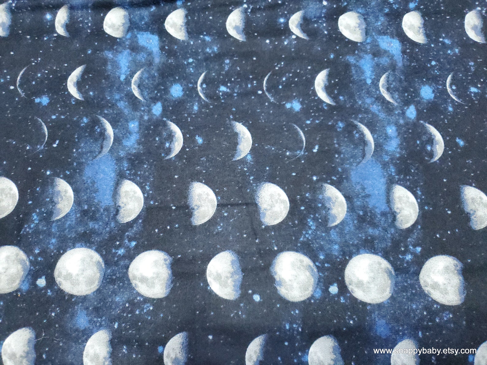 Flannel Fabric Moon Phases by the Yard 100% Cotton - Etsy