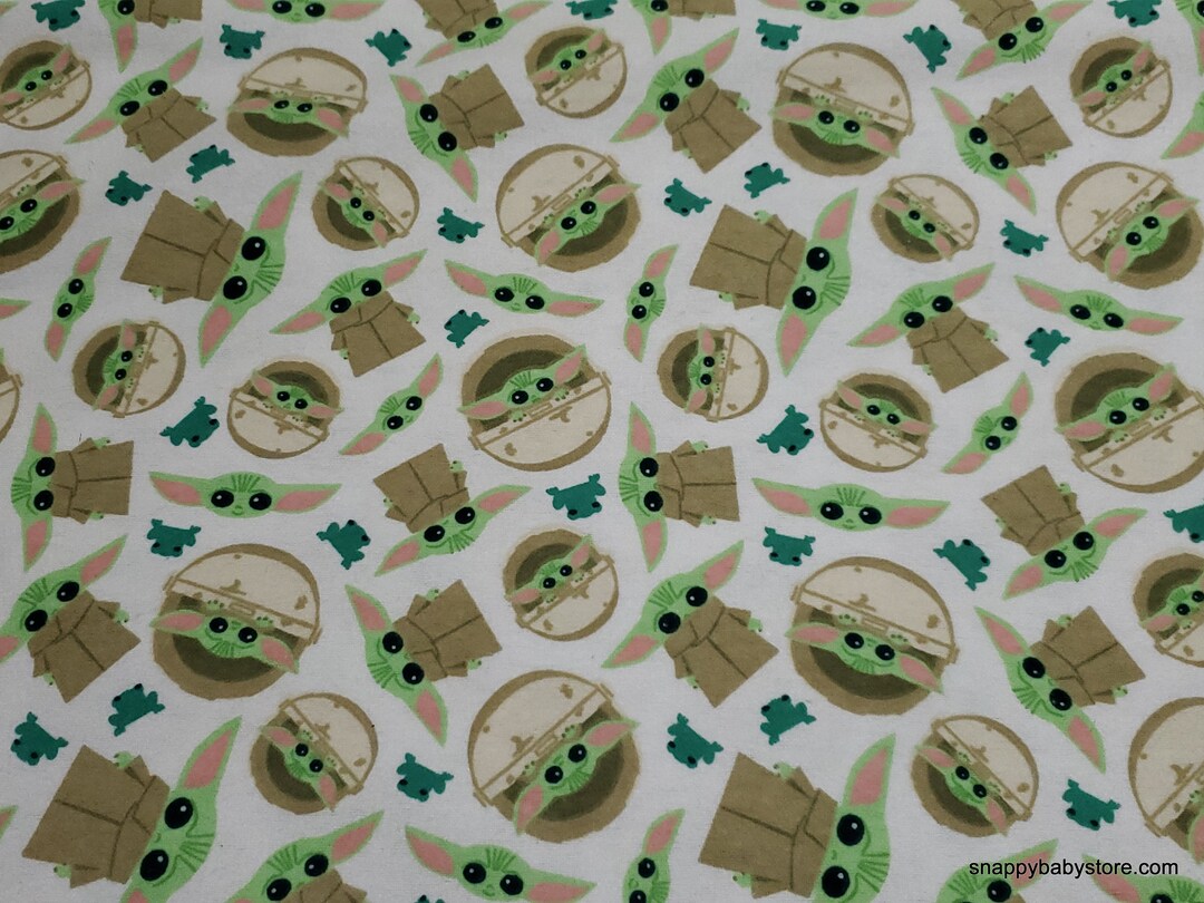 Character Flannel Fabric - Child and Frog Tossed on White - by the Yard ...