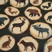 Flannel Fabric - Animals on Wooden Logs - by the Yard - 100% Cotton ...