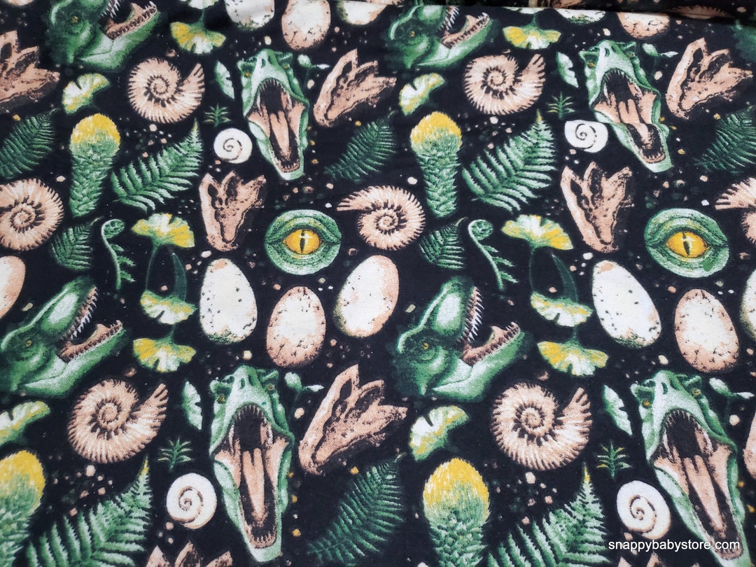 Flannel Fabric - Dinosaur Things - by the Yard - 100% Cotton Flannel - Etsy
