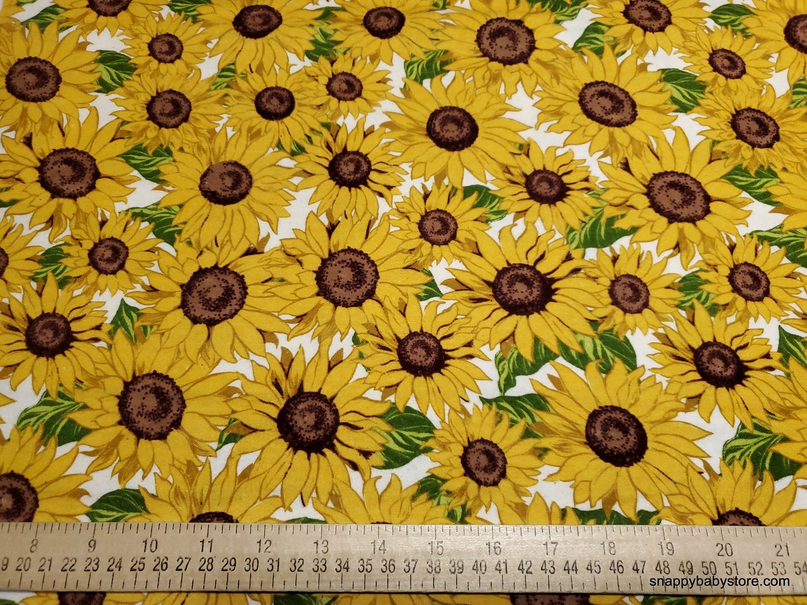 Flannel Fabric Packed Sunflowers by the Yard 100% Cotton - Etsy