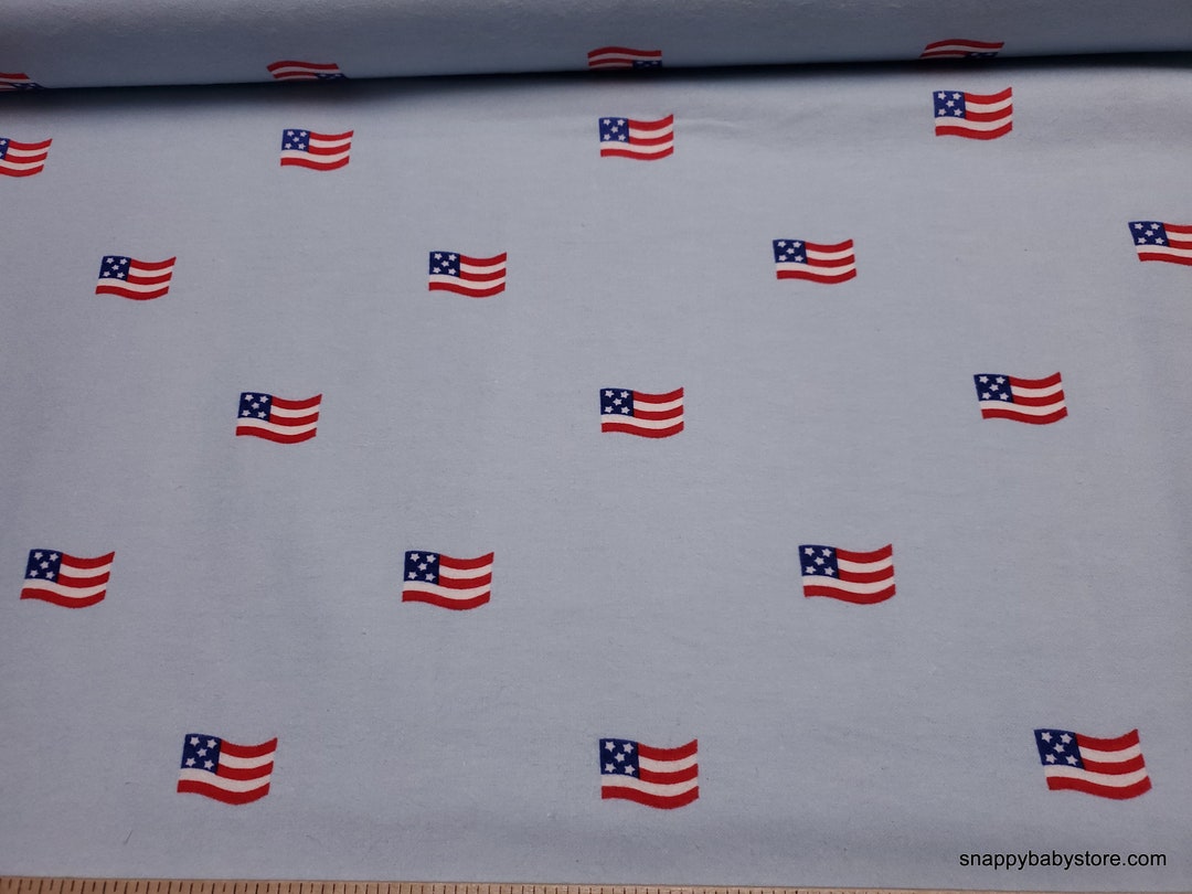 Flannel Fabric - Patriotic Flag - by the Yard - 100% Cotton Flannel - Etsy