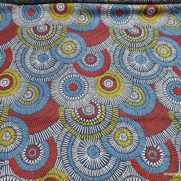 Overlapping Circle Fabric - Etsy