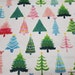 Christmas Flannel Fabric - Modern Christmas Trees -by the Yard - 100% ...
