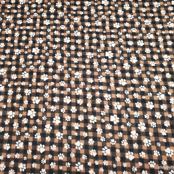 Brown Check Fabric - Etsy