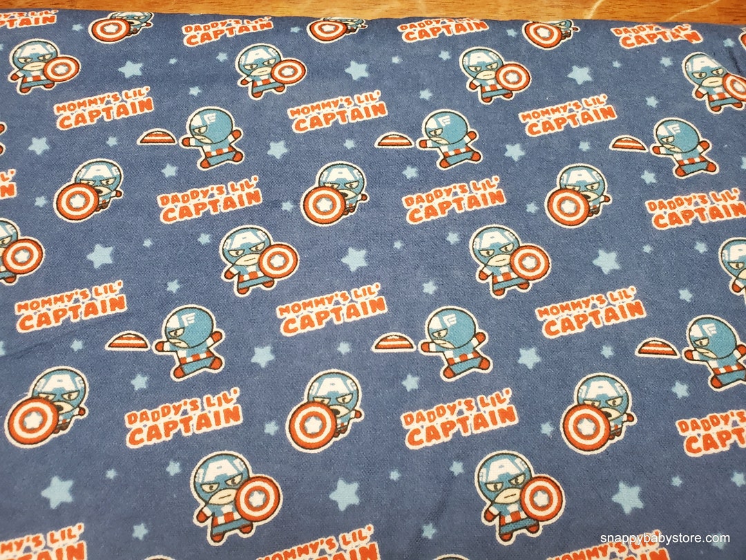 Character Flannel Fabric - Marvel Lil Captain - by the Yard - 100% ...