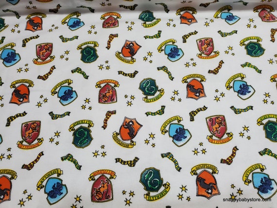 Character Flannel Fabric Harry Potter Hogwarts Soft Wash | Etsy