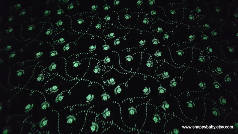Glow in the Dark Flannel Fabric - Lightning Bug Glow - by the Yard ...