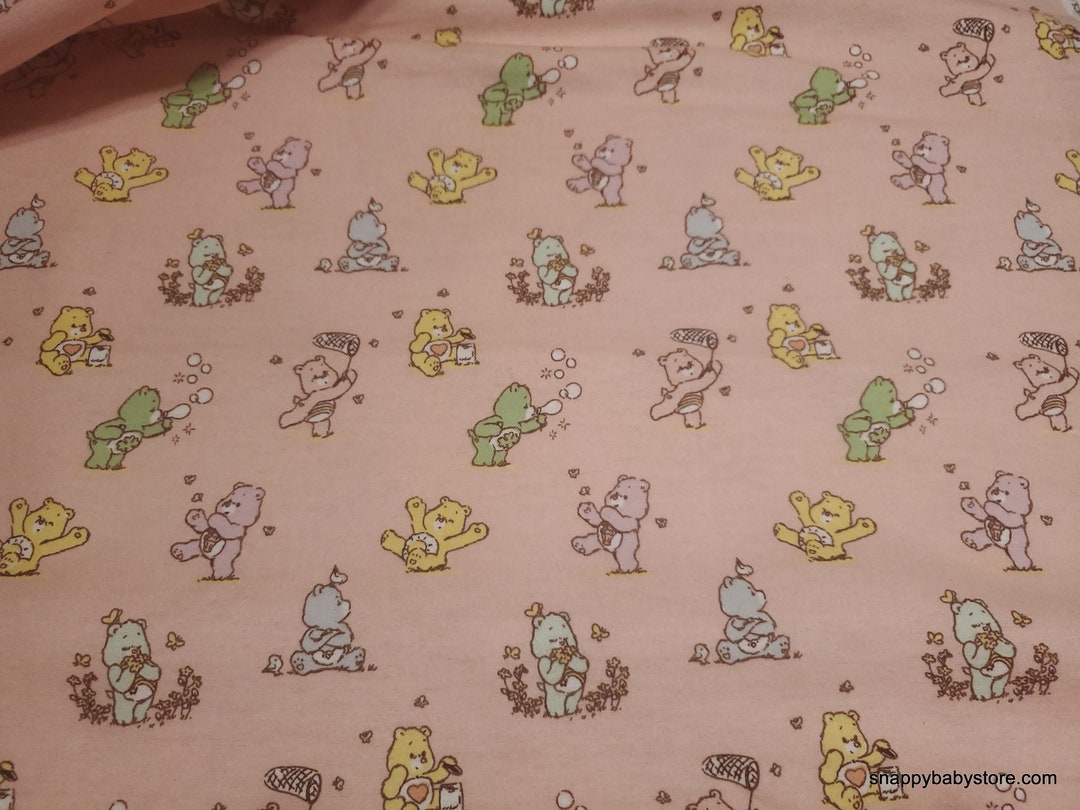 Character Flannel Fabric - Care Bears Playful Pink - by the Yard - 100% ...