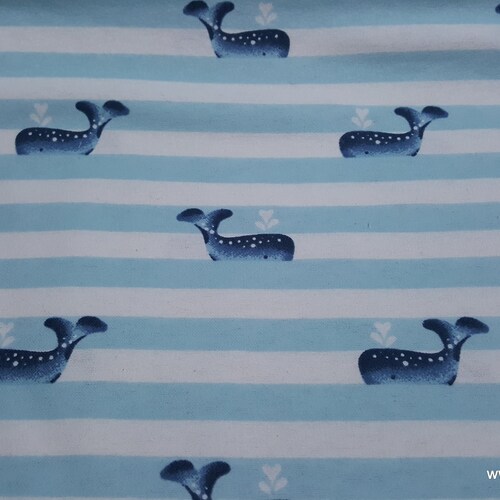 Flannel Fabric Bright Ocean Fish by the Yard 100% Cotton - Etsy