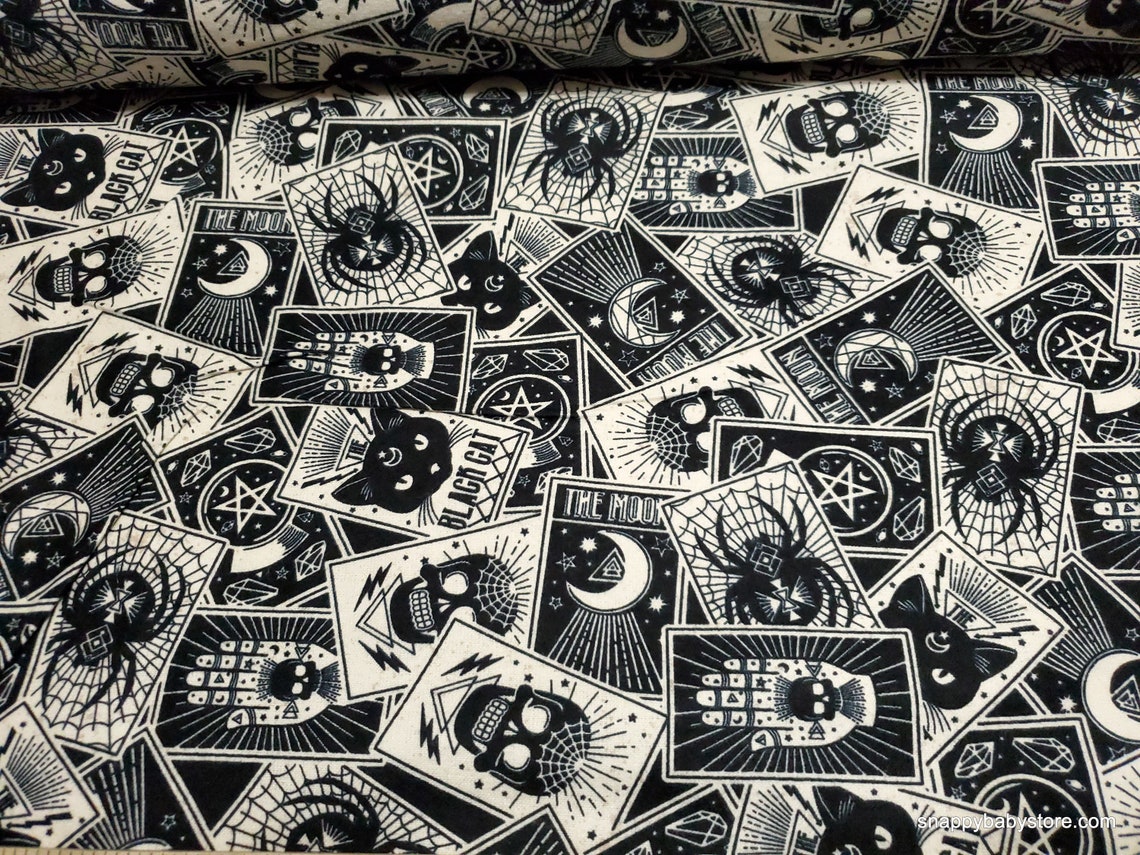 Flannel Fabric - Tarot Cards - by the Yard - 100% Cotton Flannel - Etsy