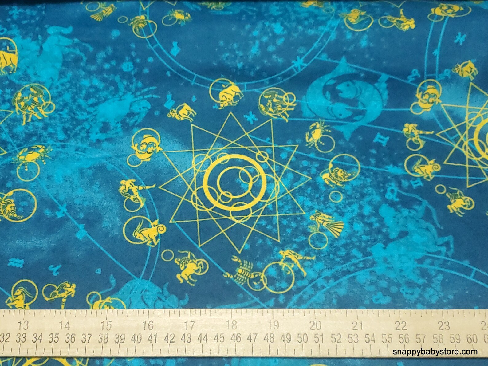 Flannel Fabric - Zodiac Calendar - by the Yard - 100% Cotton Flannel - Etsy