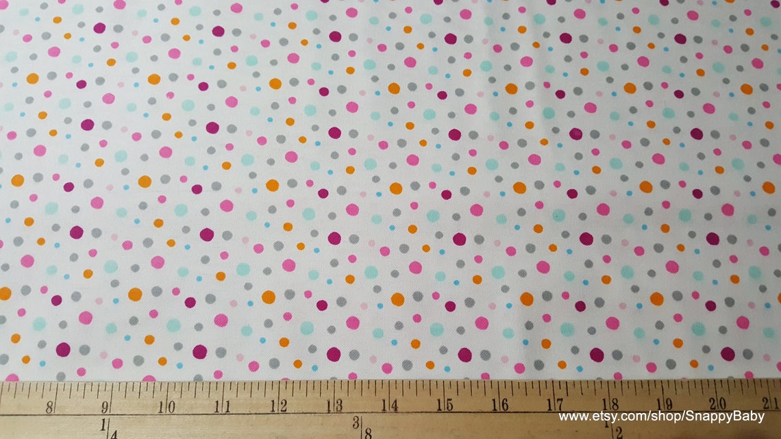 Flannel Fabric Bright Multi Dot by the Yard 100% Cotton - Etsy