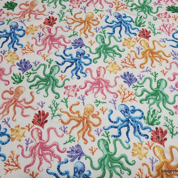 Octopus Print Fabric - Etsy