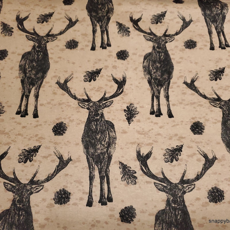 Stag Fabric - Etsy