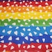 Flannel Fabric - Heart Rainbow - by the Yard - 100% Cotton Flannel - Etsy