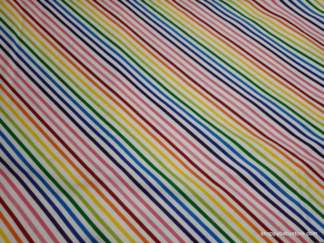 Flannel Fabric - Stripe Rainbow - by the Yard - 100% Cotton Flannel - Etsy