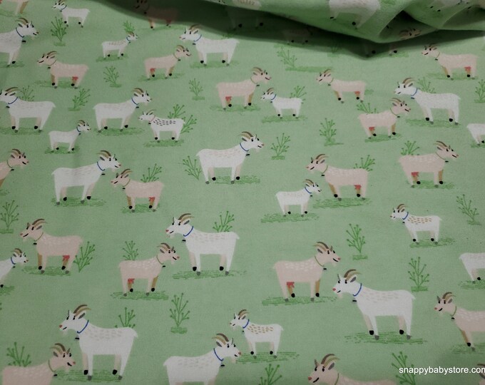 Flannel Fabric Goats by the Yard 100% Cotton Flannel - Etsy