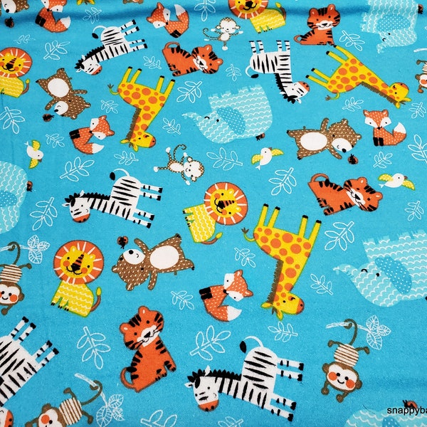 Zoo Animal Fabric - Etsy