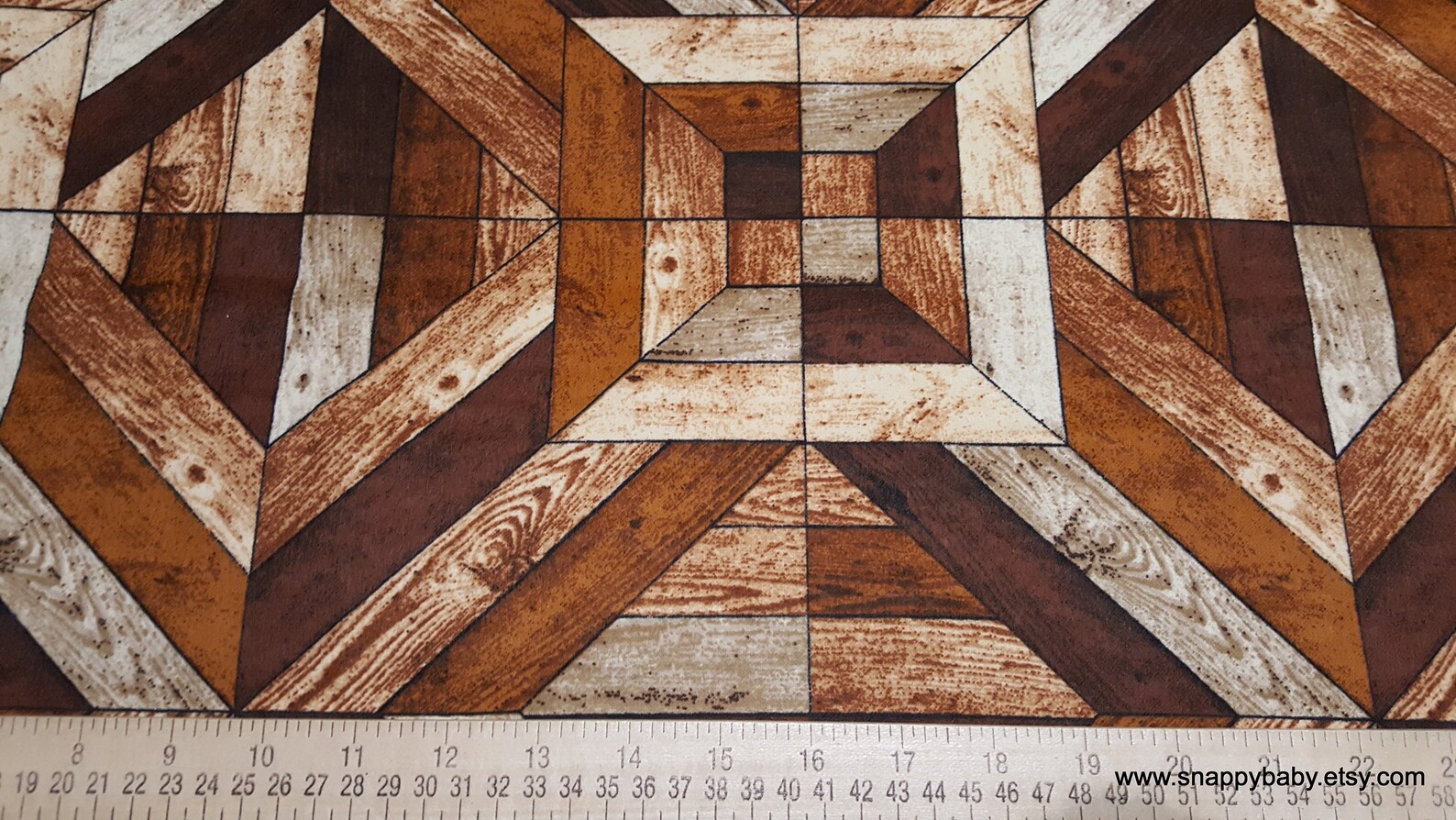 Flannel Fabric Wood Patch By the yard 100% Cotton | Etsy