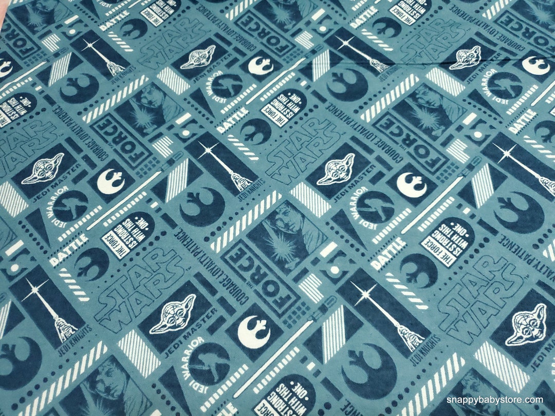 Character Flannel Fabric - Star Wars Rebel Gear - by the Yard - 100% ...