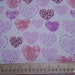 Flannel Fabric sketched Heart Cluster by the Yard 100% Cotton Flannel ...
