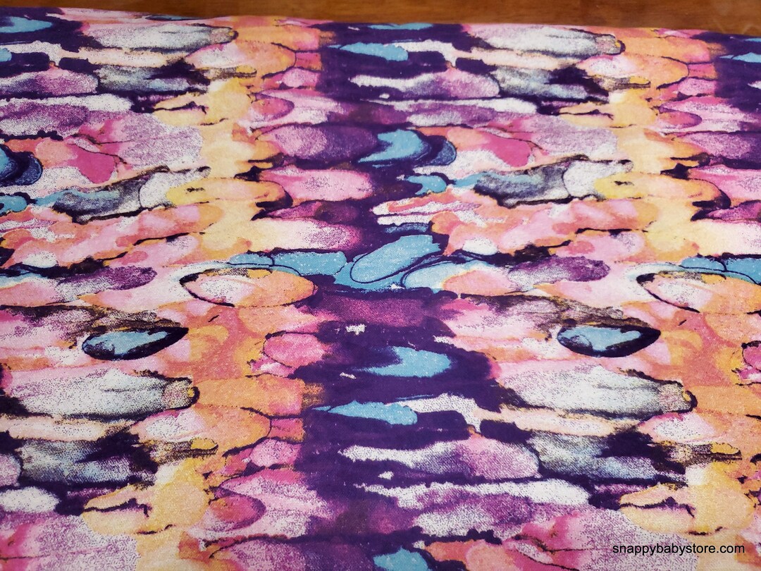 Flannel Fabric - Pastel Raindrops - by the Yard - 100% Cotton Flannel ...