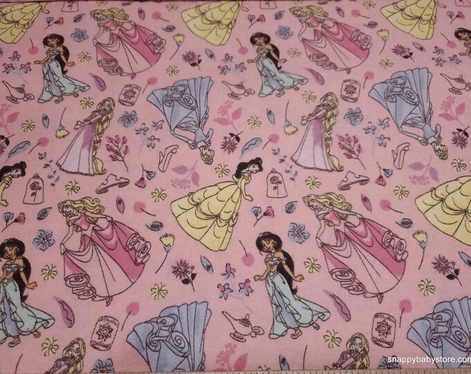 Disney Princess FLANNEL Princess Toss Pink From Camelot - Etsy