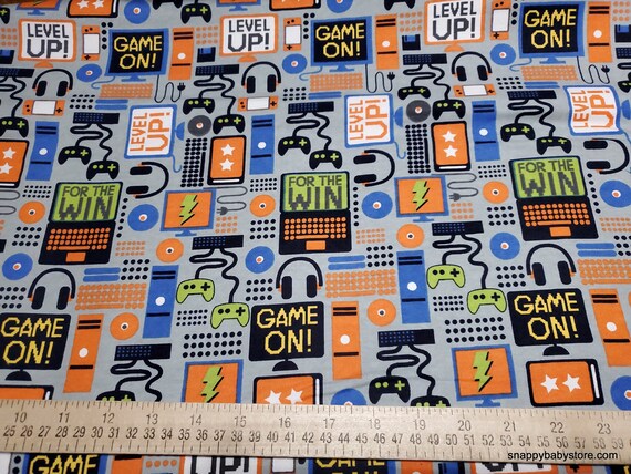 Craft Supplies & Tools Hat Making & Hair Crafts etc 1 yd Level Up Gamer ...