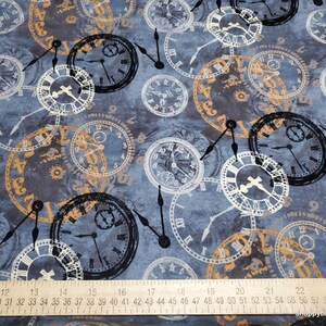 Premium Flannel Fabric - on Time Smoke Time Pieces Premium Flannel - by ...