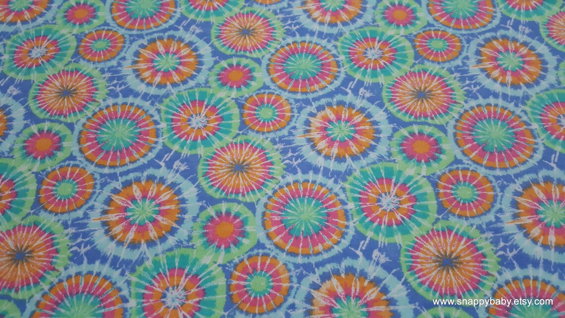 Flannel Fabric - Multi Pastel Tie Dye - by the Yard - 100% Cotton ...