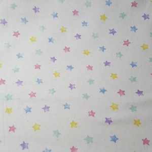 Flannel Fabric - Pastel Stars - by the Yard - 100% Cotton Flannel - Etsy