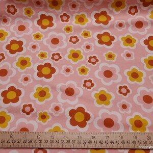 Flannel Fabric Pink Orange Yellow Floral by the Yard - Etsy