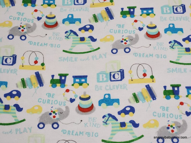 Flannel Fabric - Baby Toys - by the Yard - 100% Cotton Flannel - Etsy