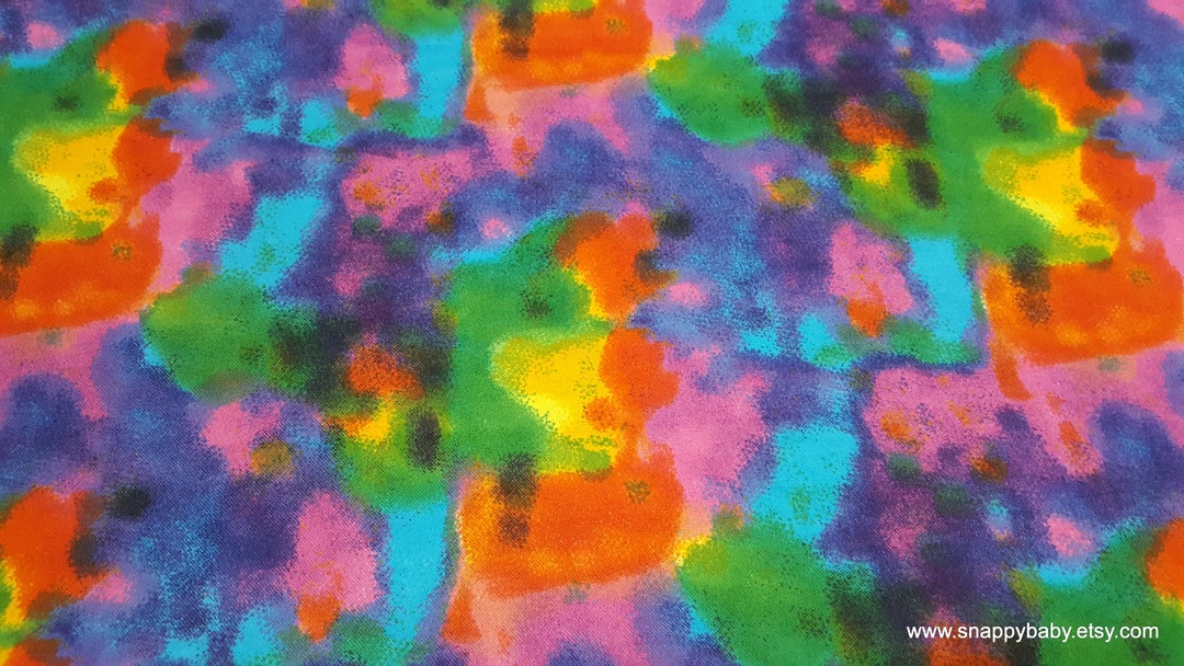 Flannel Fabric - Multi Tie Dye - by the Yard - 100% Cotton Flannel - Etsy