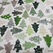 Christmas Flannel Fabric - Cut Out Christmas Trees -by the Yard - 100% ...