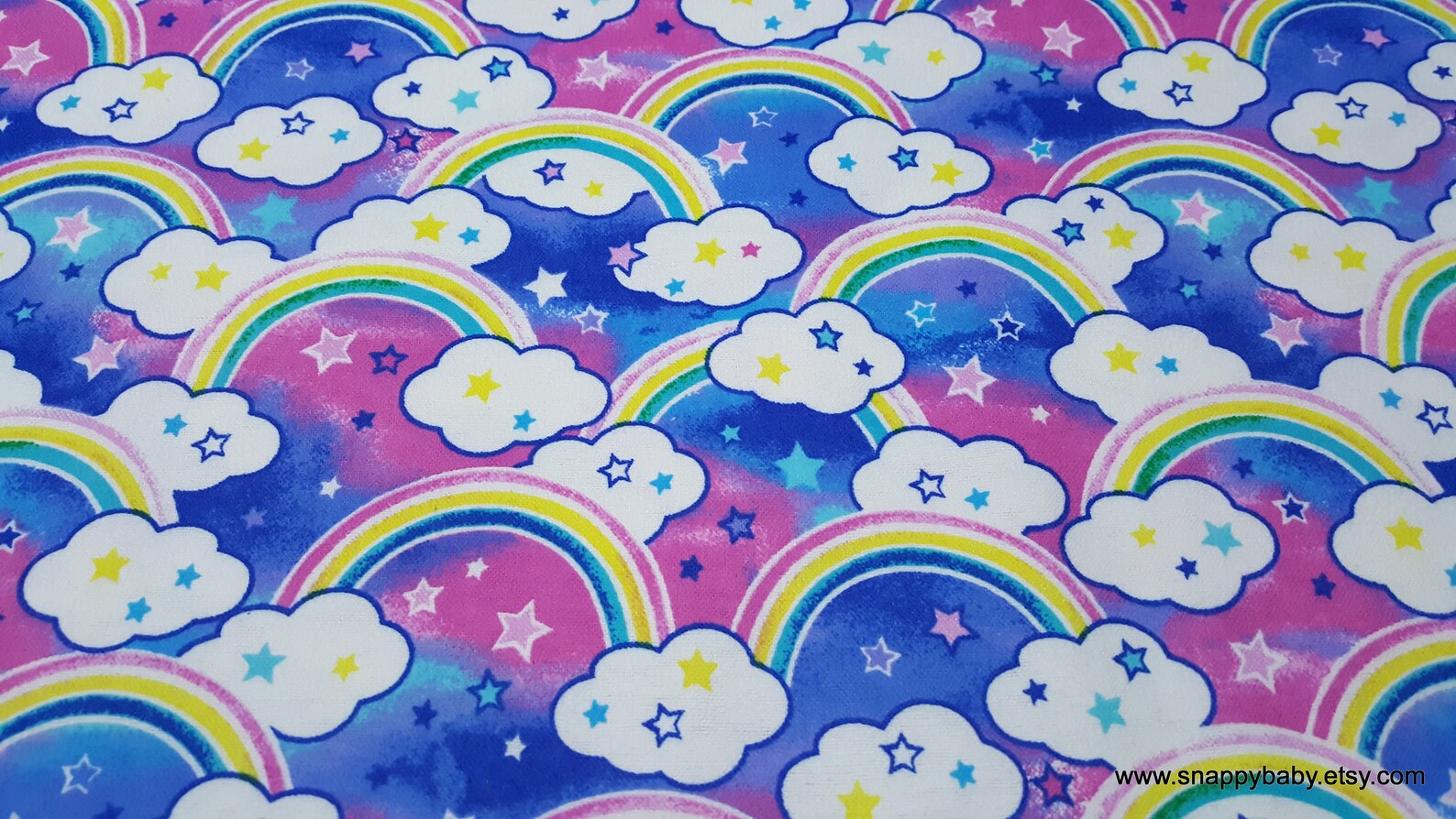 Flannel Fabric Colorful Rainbow by the Yard 100% Cotton - Etsy UK