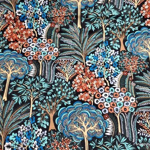 Flannel Fabric - Packed Trees - by the Yard - 100% Cotton Flannel - Etsy
